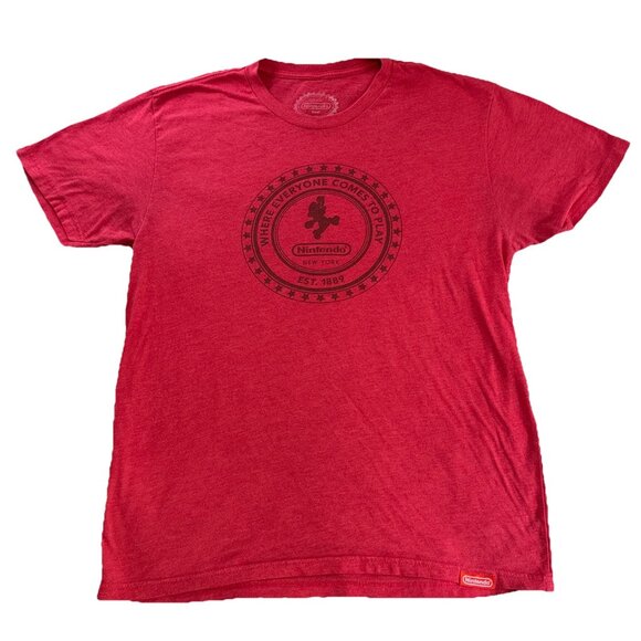 Nintendo | Shirts | Nintendo Official Store Red Super Mario Coin New ...